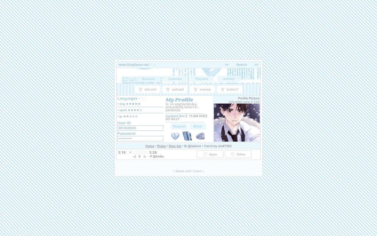 xing / veritás carrd ぁあ
